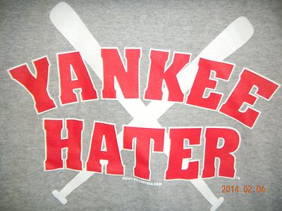 Yankee Hater gray T-Shirt youth medium New baseball Boston Red Sox | eBay