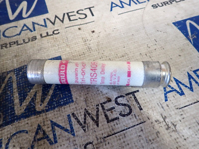 TRS40R Gould Shawmut Tri-onic 40 amp 600 volt time delay fuses lot of 3 ...