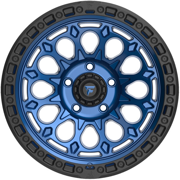 (Set of 4) Fittipaldi Offroad FT101 17x9 5x5" -12mm Blue Wheels Rims 17 ...