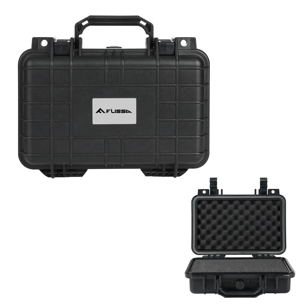 FLISSA 11.6" Hard Gun Case Tactical Gun Storage Box Water&Shock Proof w ...