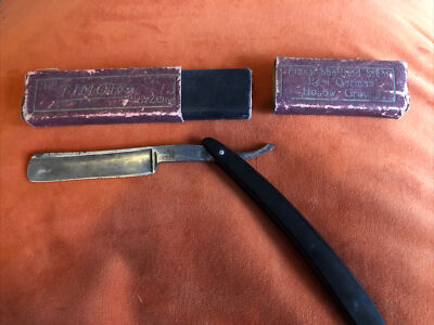 Antique Rare German Ground B&S Cowvan Timor Razor in original box | eBay UK