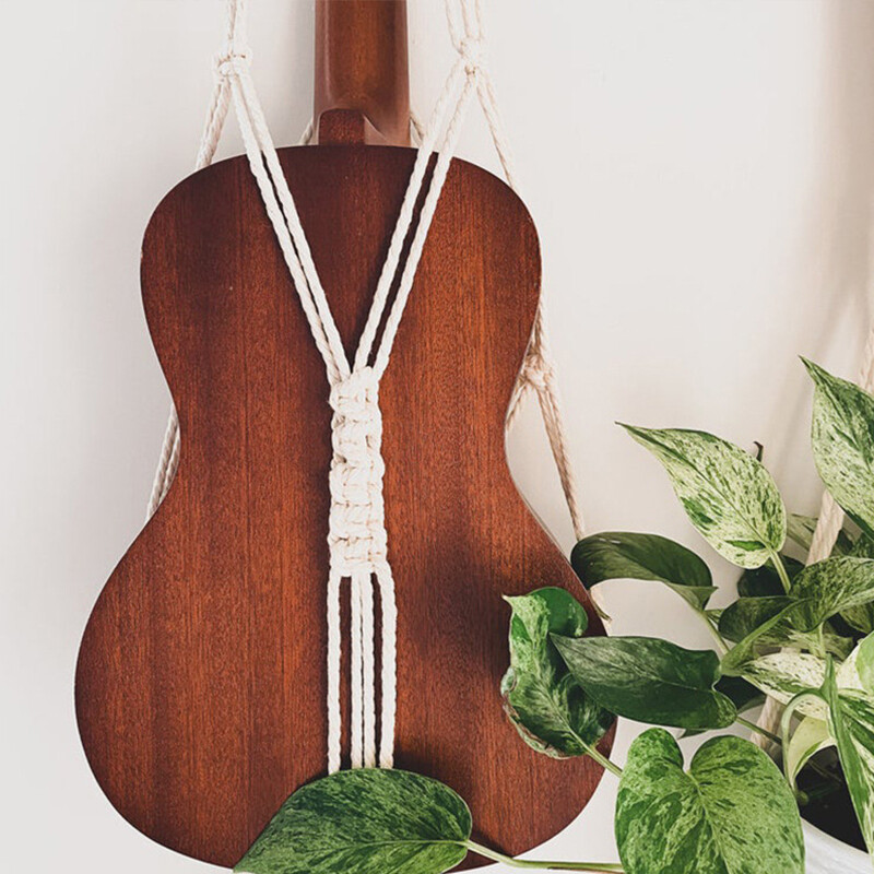 Bohemian Woven Wall Hanging Tapestry Guitar Musical Instrument Hanging ...