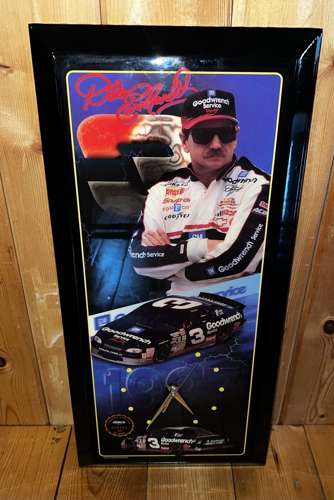 DALE EARNHARDT #3 JEBCO Wall Clock LIMITED EDITION 1,343 out of 5,000 ...