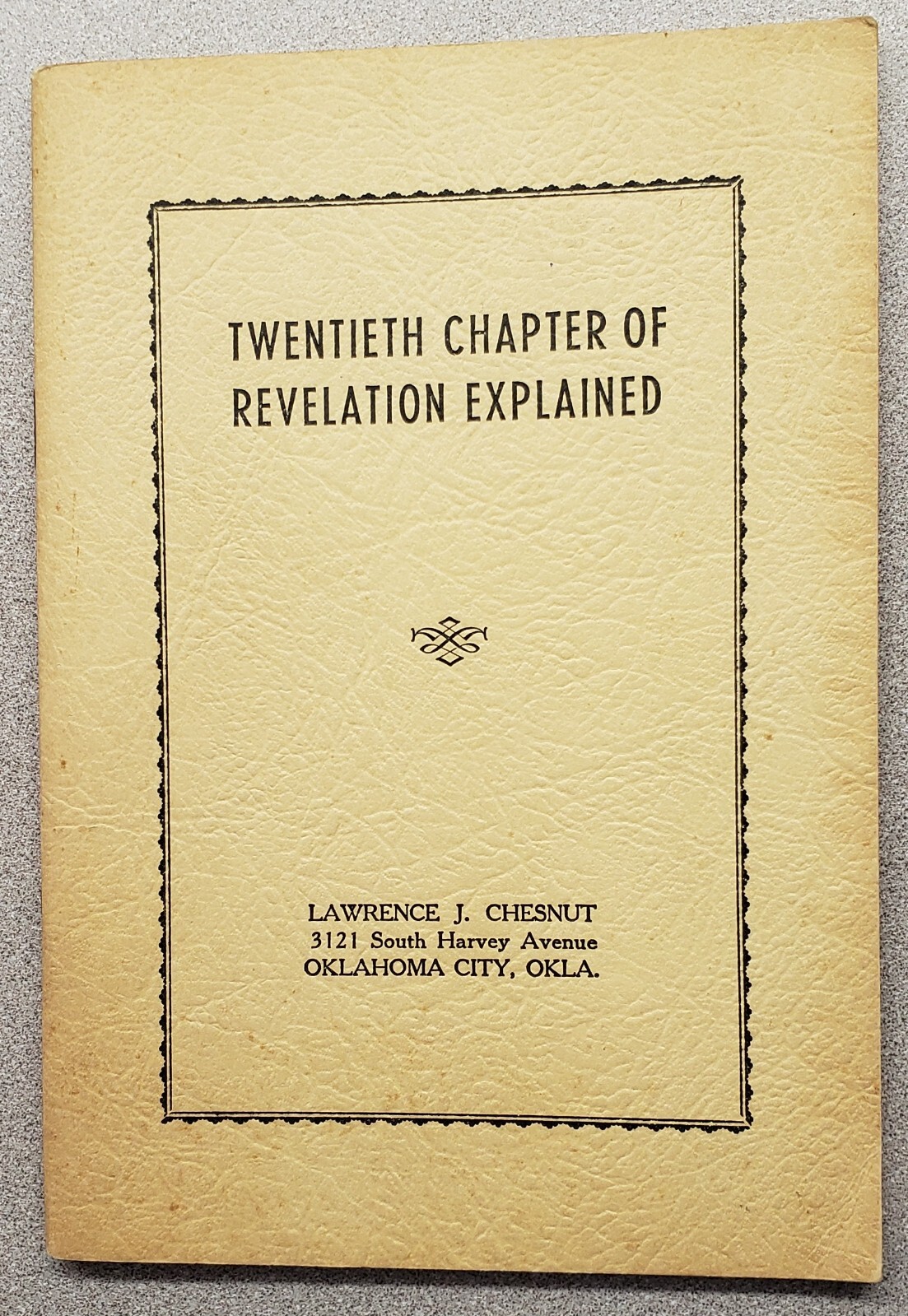 Lawrence Chesnut - Twentieth Chapter of Revelation - Church of God ...