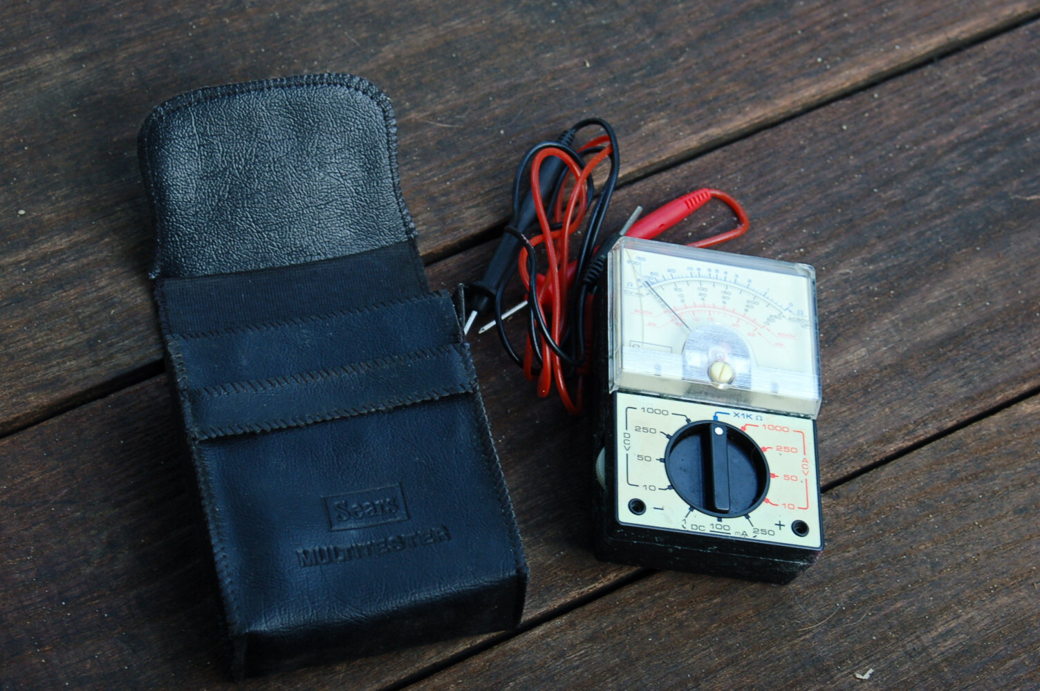 SEARS - Vintage Portable Multitester Multimeter w/Box & pouch 34 5201 ...