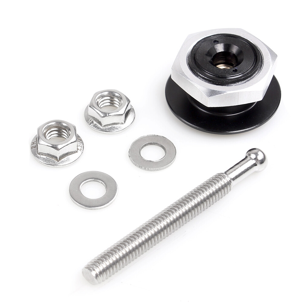 4X Push Button Quick Release Hood Bonnet Pins Lock Clip Car Bumper ...
