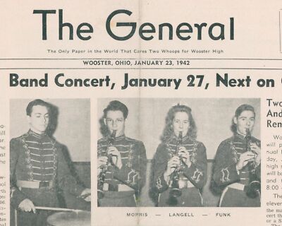 1942 The General Wooster OH High School Newspaper Marching Band Edition ...