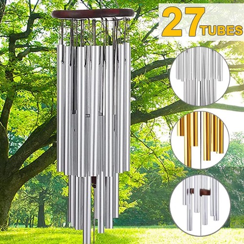Large 27 Tubes Windchime Chapel Bells Wind Chimes Outdoor Garden Home Decor Gift | eBay