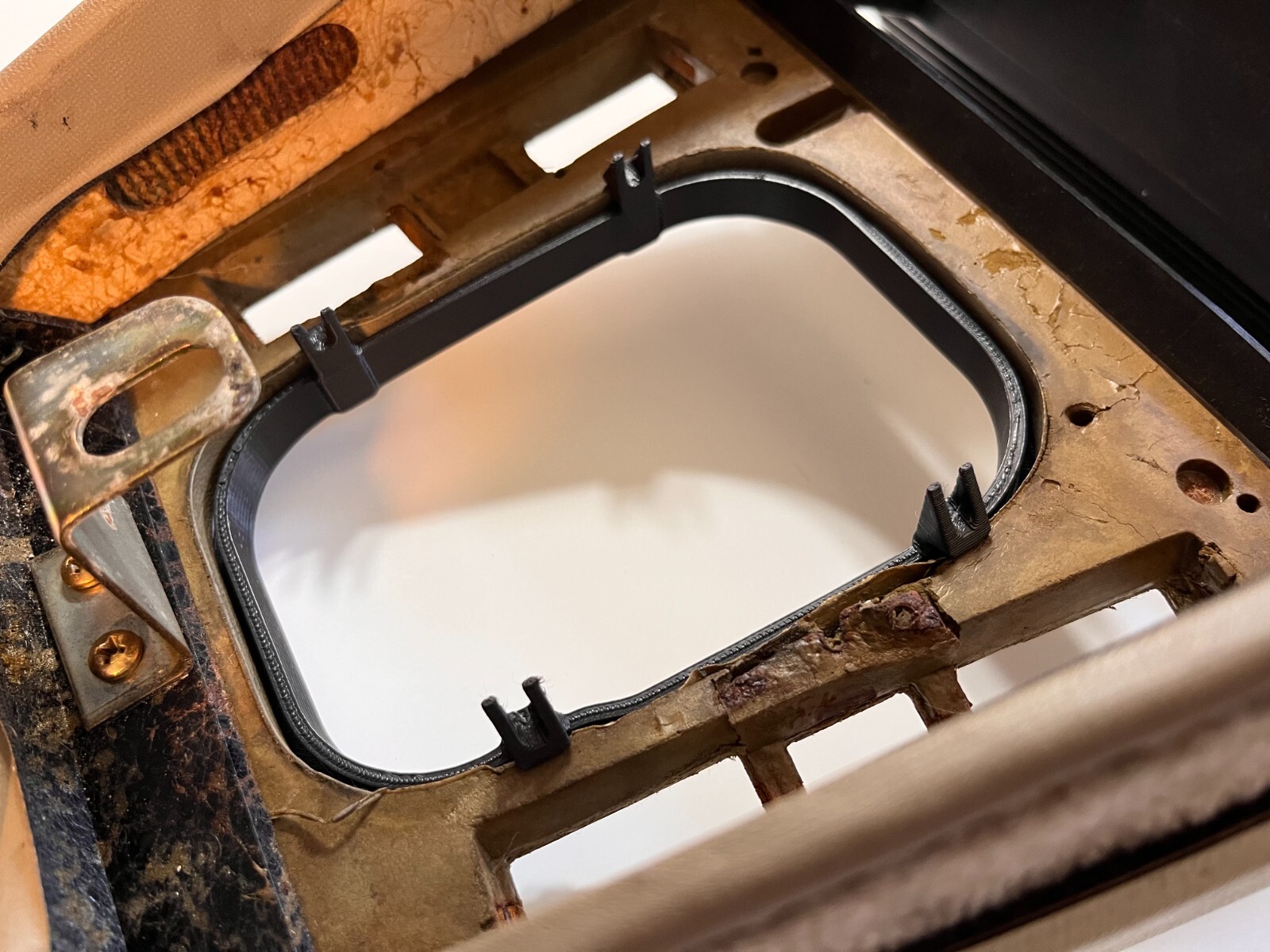 NEW BMW E24 E28 Manual Shift Boot Ring Clip Shifter Trim Frame 635csi ...