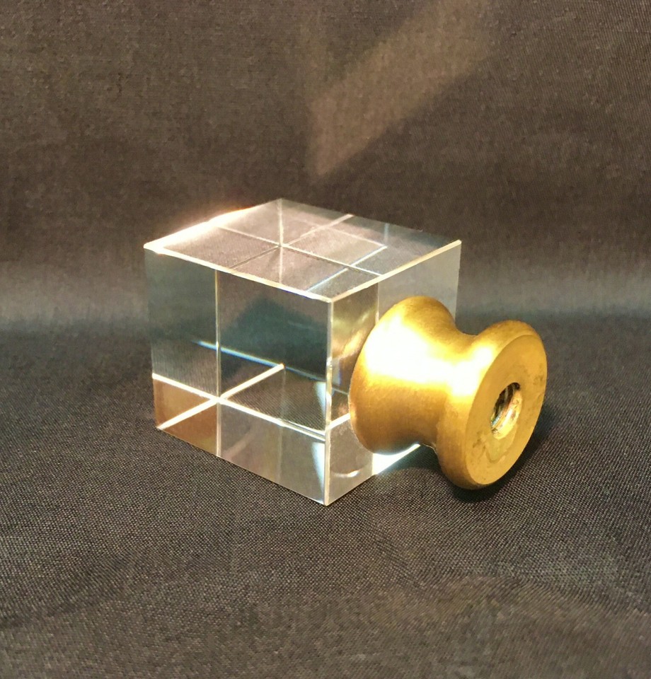 LAMP FINIAL-CLEAR OPTIC CRYSTAL LAMP FINIALS-CHROME/SATIN BRASS BASES ...