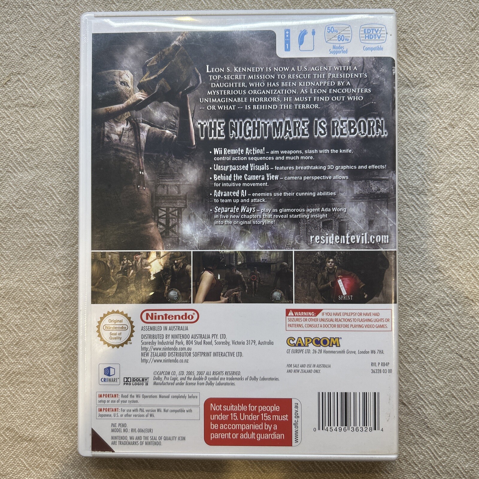 Wii Resident Evil 4 Wii Edition Nintendo Wii U Compatible 45496363284 ...