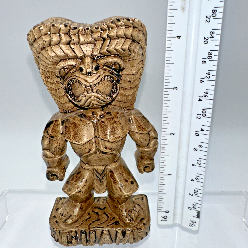VTG Made in GUAM Taotaomo'na Ancestral Spirit Figure Statue 4 ¼" WISDOM ...