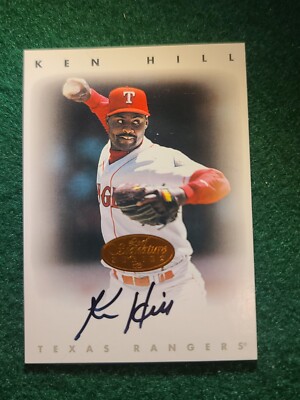 Ken Hill 1996 Leaf Signature Series Bronze On Card Autograph Auto | eBay