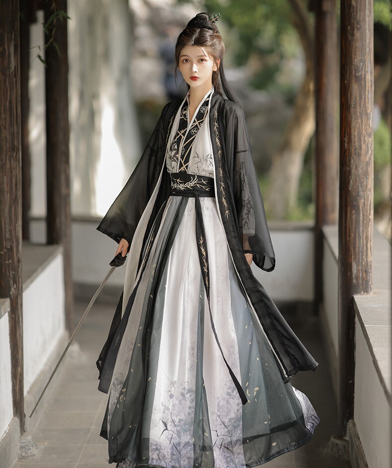 Chinese Traditional Clothing Hanfu Dress Men Women Swordman Song ...