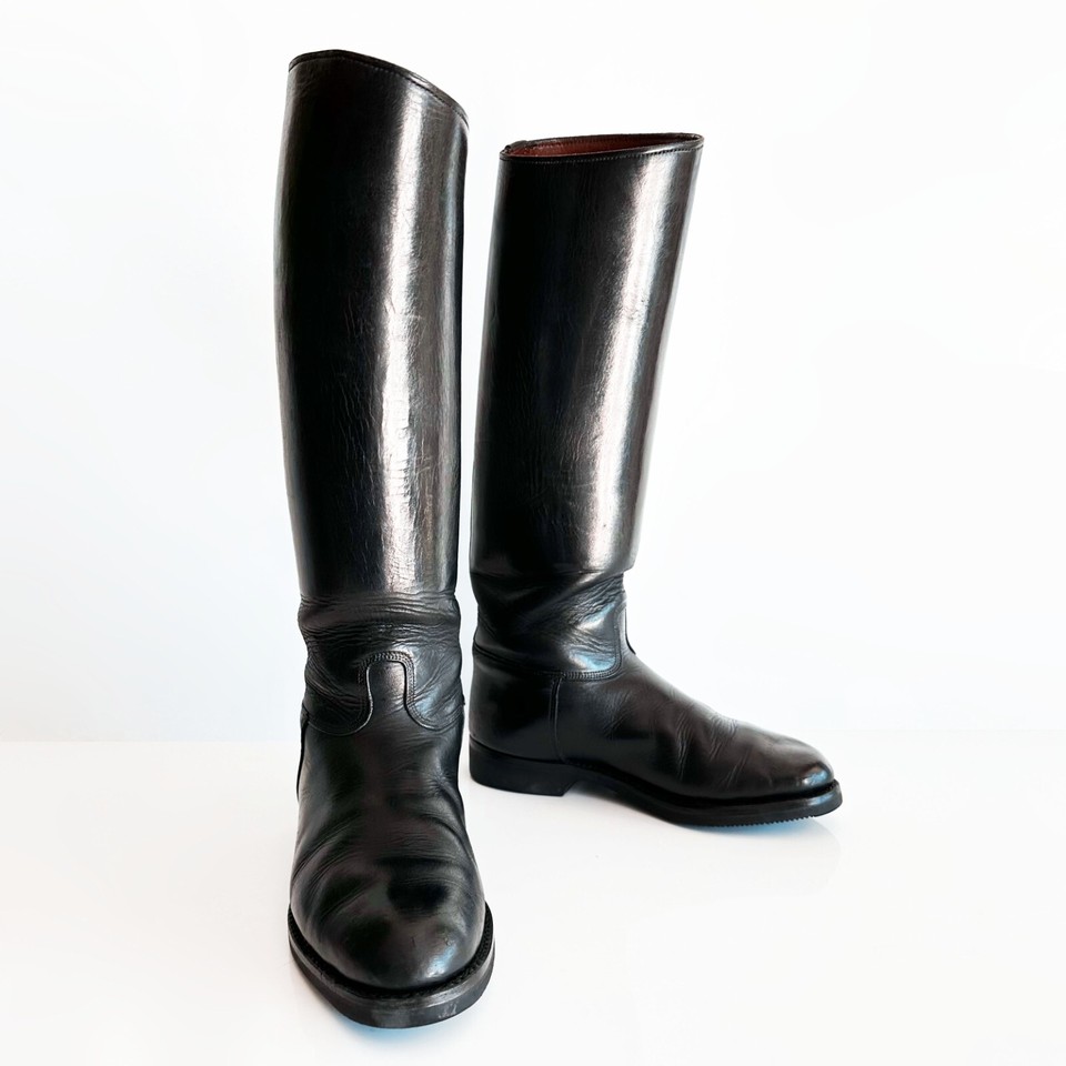 FRENCH CRS POLICE BOOTS L CALF EU43 US9 UK8.5 ROB BLUF FETISH MISTER S ...