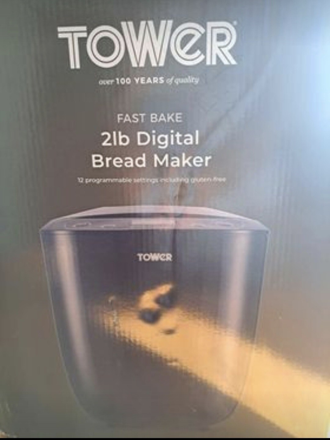 Tower T11003 550W Gluten Free Digital Bread Maker - Black for sale ...