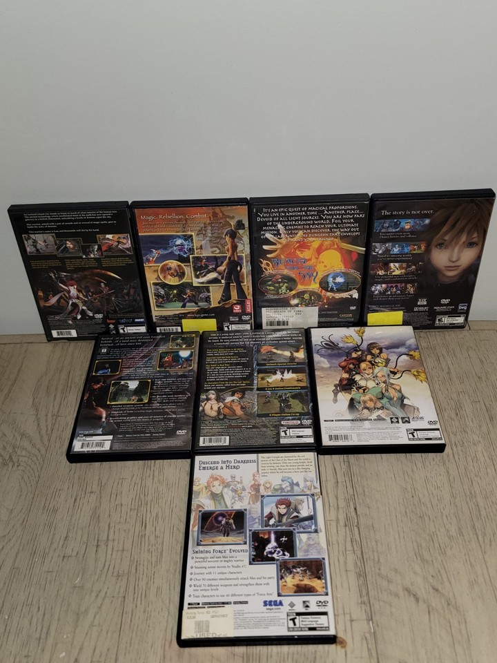 PS2 RPG Game Lot - Shining Force, Dark Cloud, Arc the Lad, Kingdom Hearts, Etc | eBay