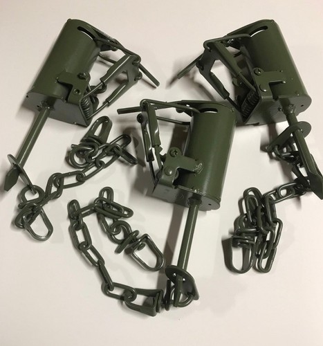 3 Powder Coated FPS DP Dog Proof Coon Traps Trapping Raccoon NEW SALE ...