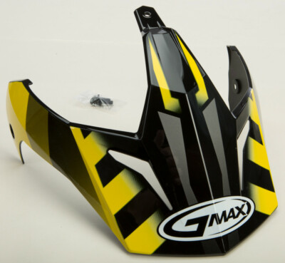 GMAX GM11 Visor Black/Yellow G011053 | eBay
