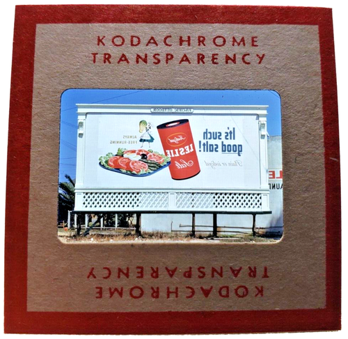 Kodachrome Red Border Slide | *1949* LESLIE SALT Billboard Sign Ad | eBay