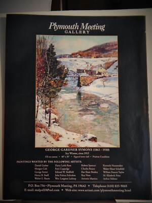 GEORGE GARDNER SYMONS / ART PIECES ORIG VTG 2005-2 ADVERTISEMENT, | eBay