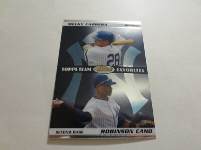 2008 Topps Finest Team Favorites Melky Cabrera / Robinson Cano Card # ...