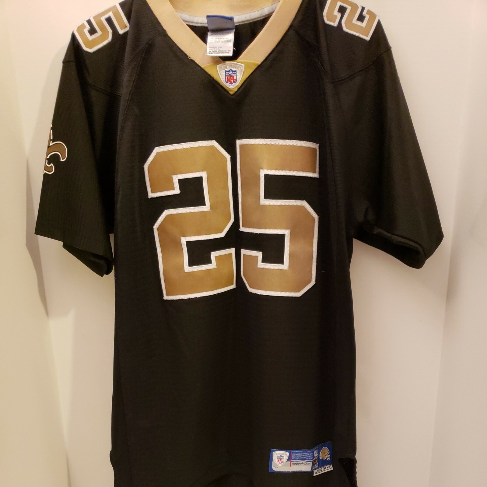 Reggie Bush New Orleans Saints NFL REEBOK SEWN STITCHED Jersey YOUTH XL ...