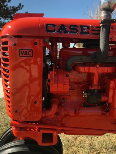 1955 Flambeau Red Restored Case Vac Tractor with 12v and Eagle Hitch | eBay