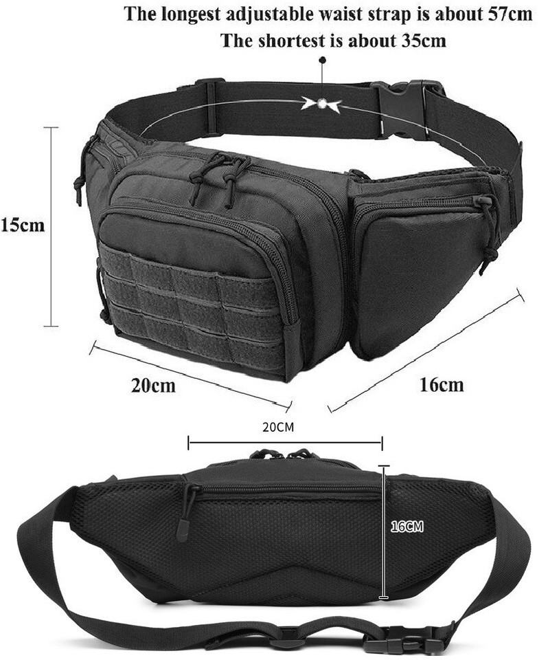 Concealed Carry Pistol Waist Pouch Tactical Fanny Pack Holster Flag ...