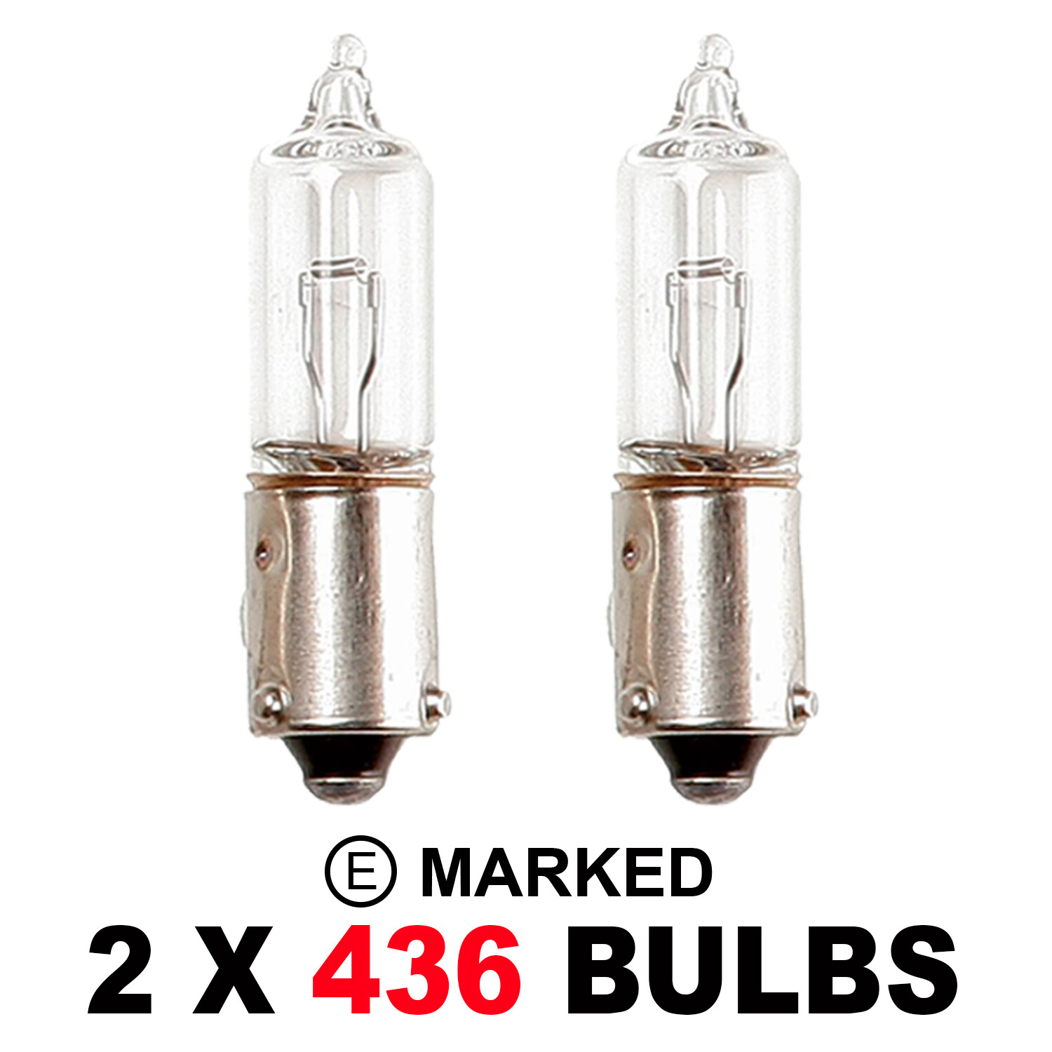 2 x LLB436 BAY9S H21W CAR LIGHT BULBS LAMPS REVERSE INDICATOR BRAKE 12V ...