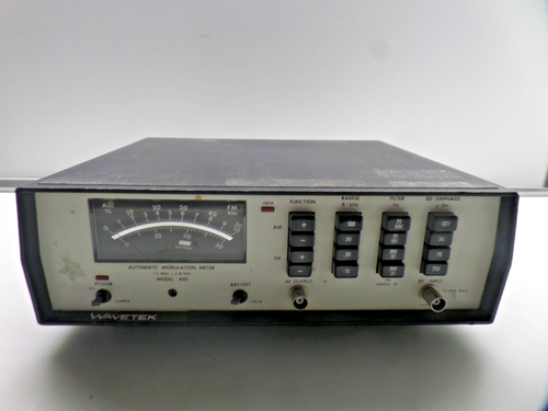 WAVETEK AUTOMATIC MODULATION METER MODEL 4101 1132019 AS-IS | eBay