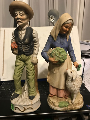 HOMCO Farmer Old Couple #8811 Figurines | eBay