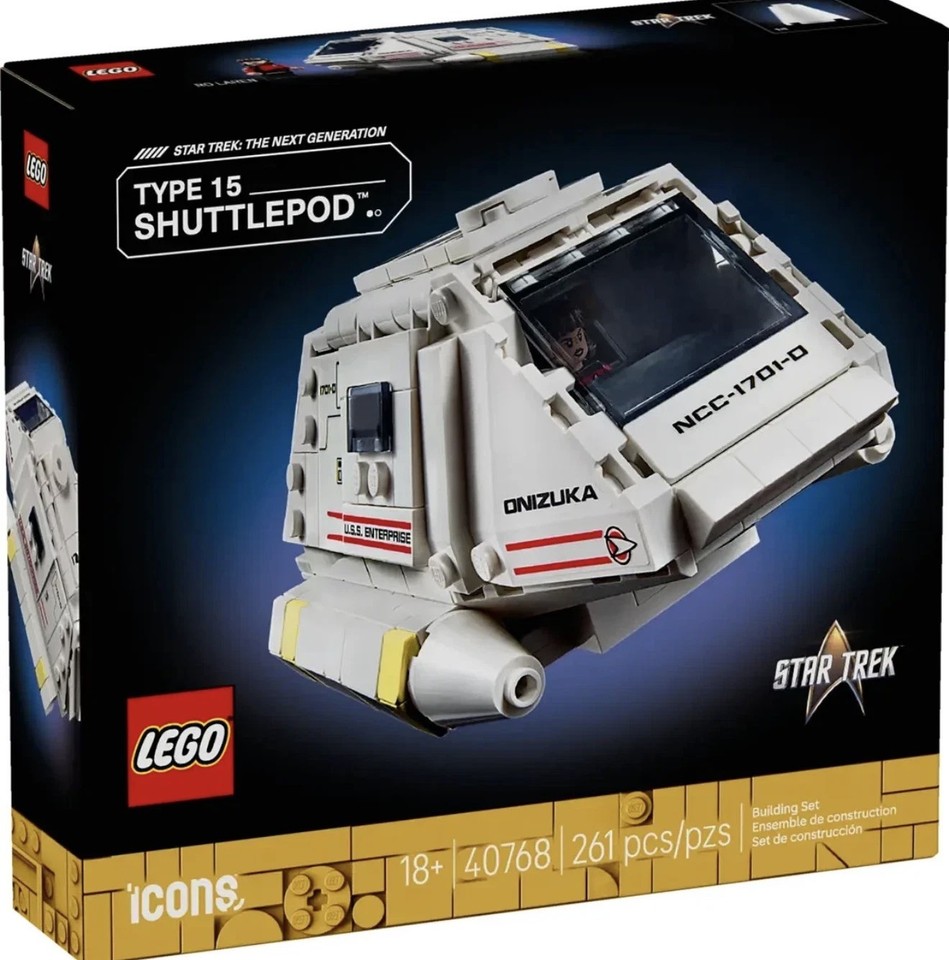 New + Sealed! LEGO Star Trek Type 15 Shuttlepod / Ro Laren Minifig ...