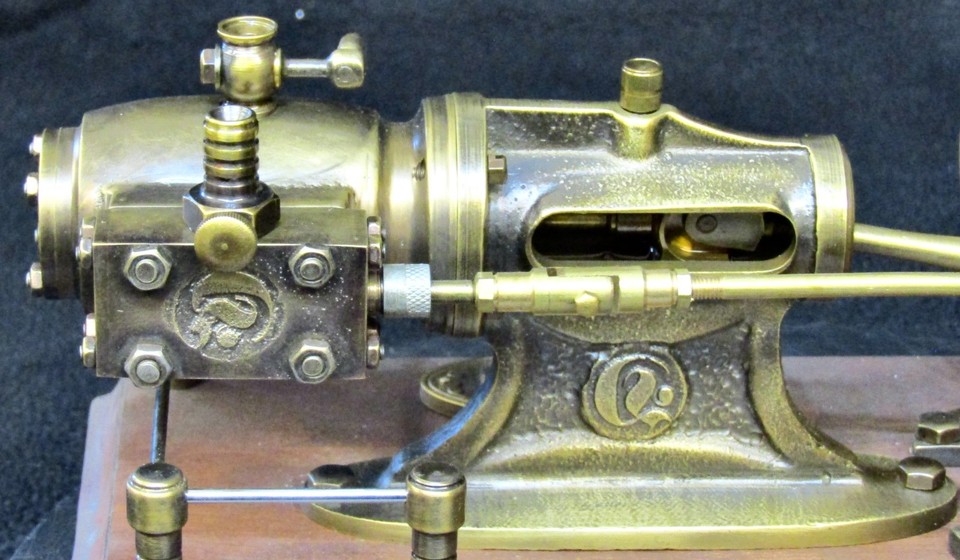 NEW ! Superb - Large Solid Bronze Live Steam Engine Hand Made in Poland ...