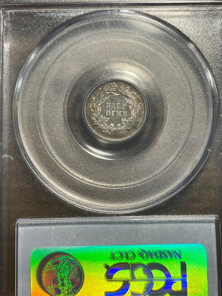 1872-P Seated Liberty Silver Half Dime H10C PCGS MS 63 Type 5, Legend ...