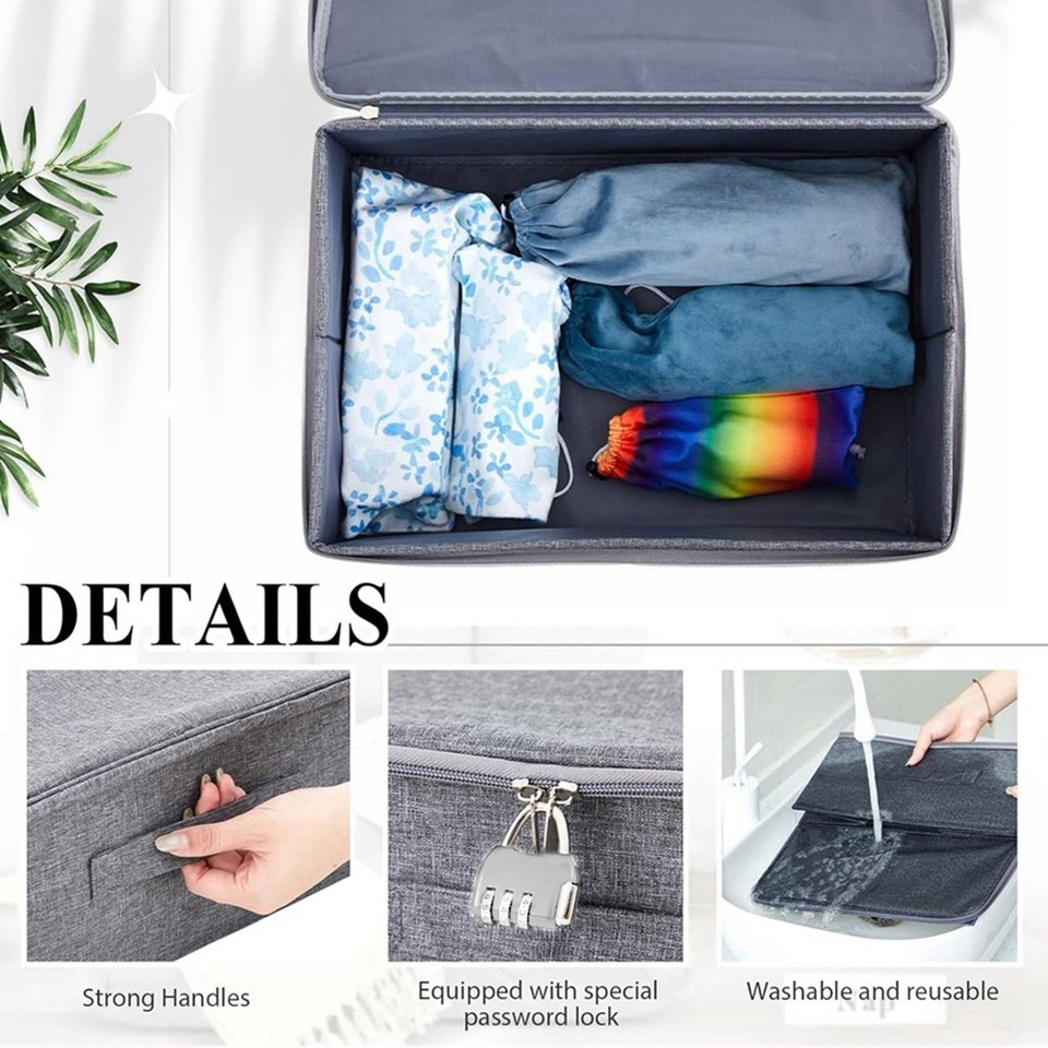 Discreet Lockable Adult Toy Bag Storage Organizer Toy Bag Storage Bins ...