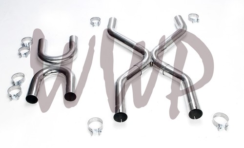 Stainless Steel 3" Universal Exhaust Builder X-Pipe Tubing Kit LS V8 ...