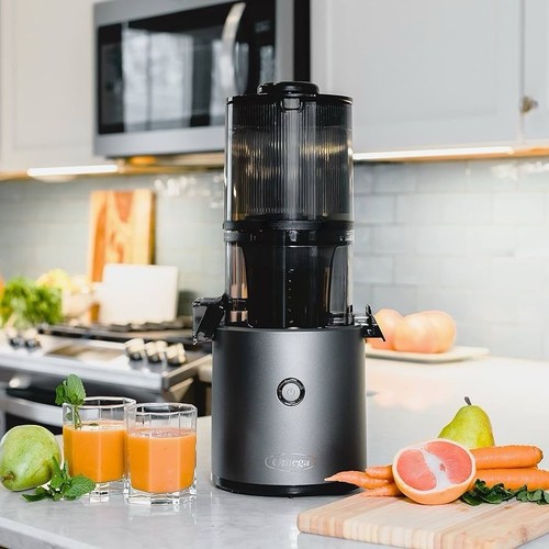 Omega Juicer Easy Clean Slow Masticating Cold Press Vegetable and Fruit ...