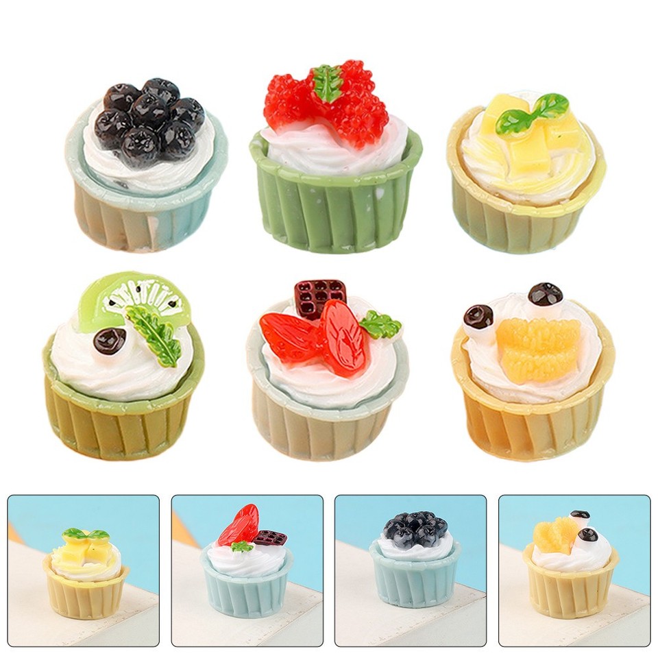 12pcs Miniature Cake Model Mini Dessert Micro Landscape Accessories ...