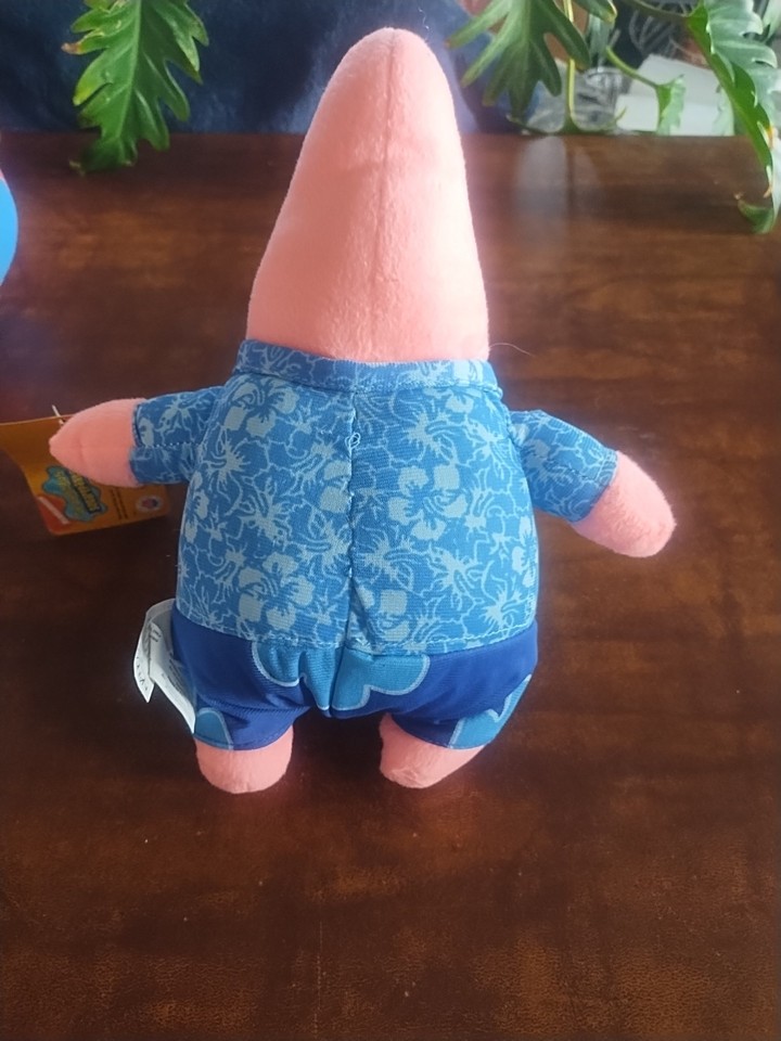 2006 Patrick. SpongeBob Pants. 10 Inch Tall. Tropical Vacation Plush ...