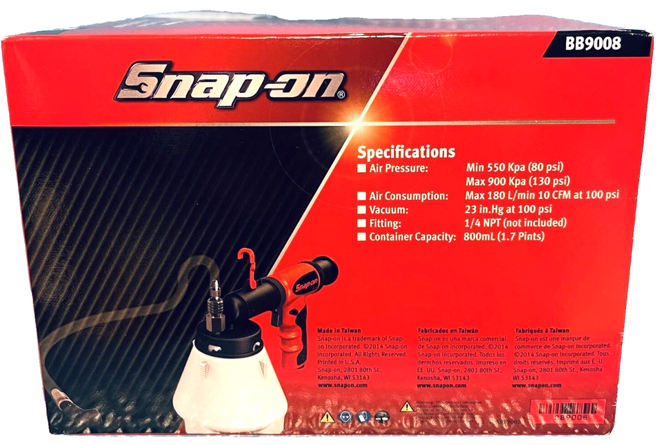 SNAP ON BB9008 VACUUM BRAKE BLEEDER NEW USA TOOLS FREE SHIPPING!! | eBay