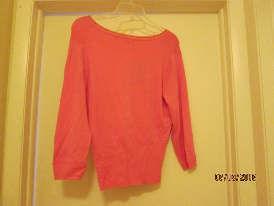 BCBG Maxazria Medium Pink Button Down Sweater | eBay