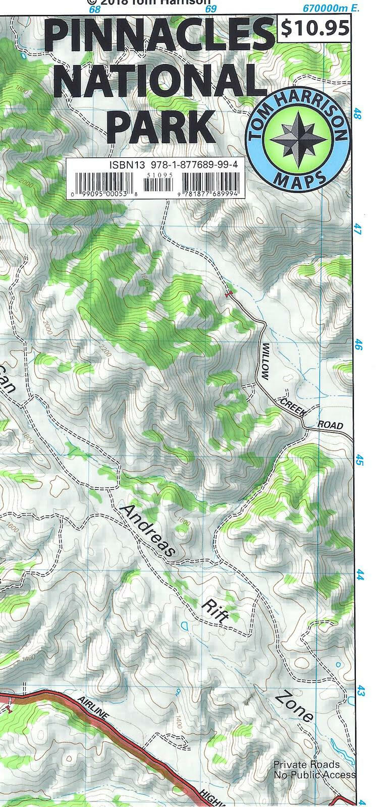 Pinnacles National Park Map