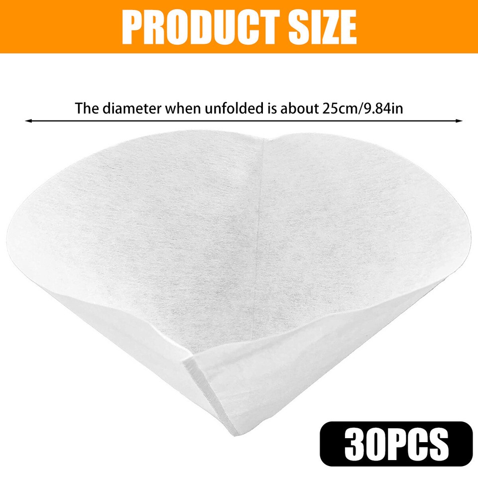 30 Pcs Fryer Oil Filter Cone Filters Non-Woven Filter Cones Cooking Oil ...