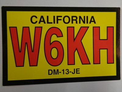 CALIFORNIA U.S.A CARTOLINA RADIOAMATORI W6KH 2005 | eBay