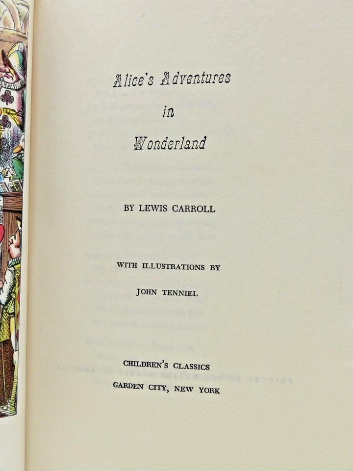 ALICE IN WONDERLAND By Lewis Carroll Illustrations By John Tenniel | eBay