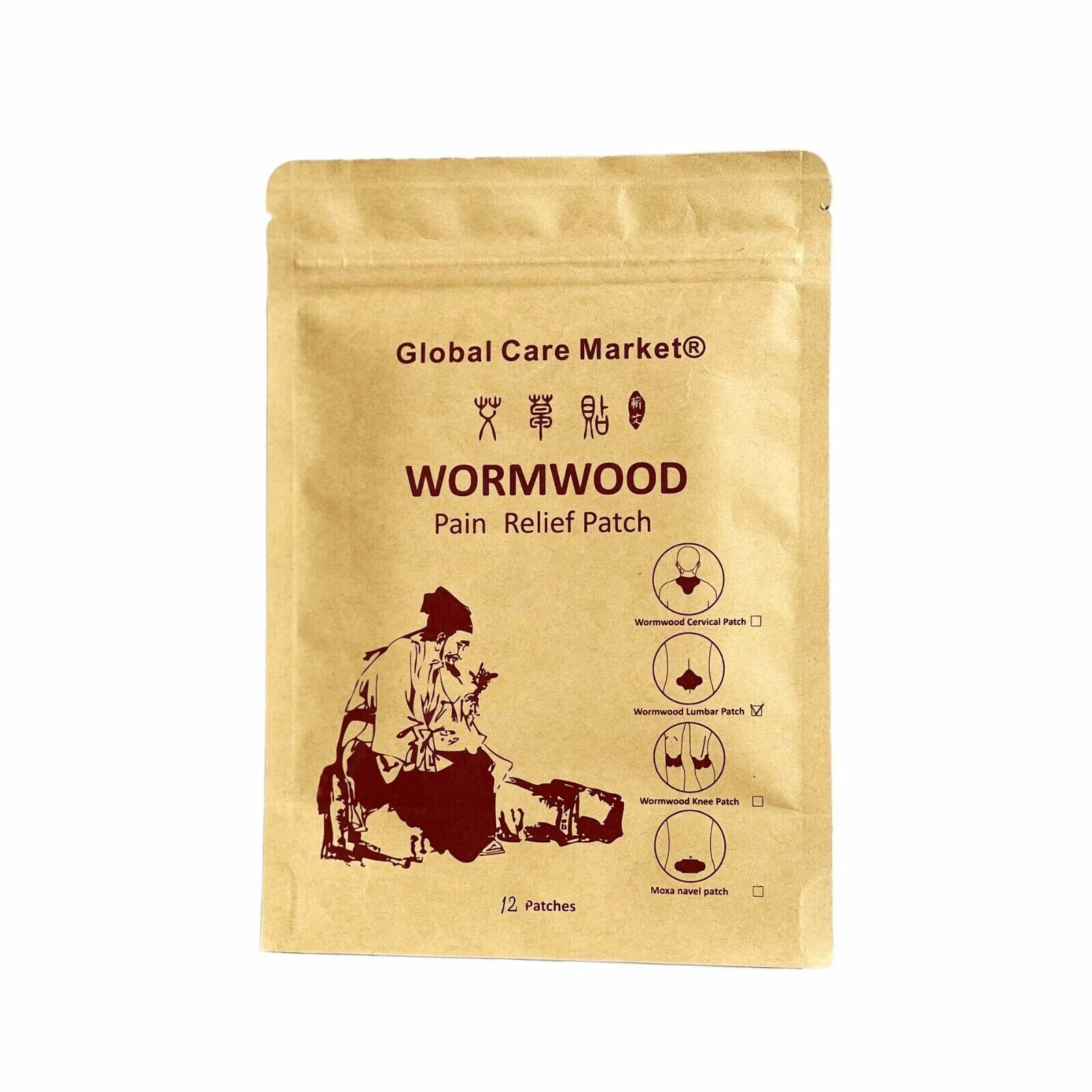 Wormwood Patches for Natural Pain Relief of Back and Lumbar | eBay