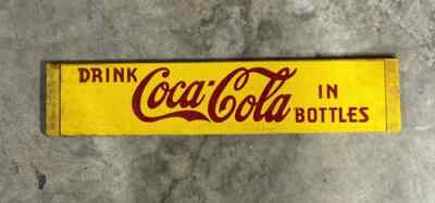 Vintage Coca-Cola Wood Crate Face -Yellow New Old Stock NOS - Never ...