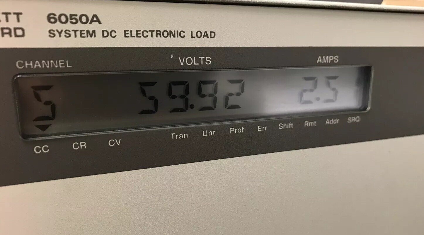 HP / Agilent 60501A 60V 30A 150w DC Load Module- Suits 6050A & 6051A ...