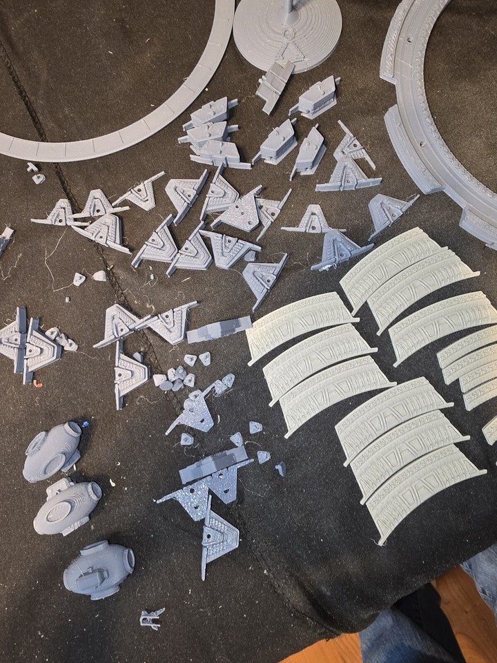 Stargate Atlantis Pegasus Space Stargate 12" Model Kit W Rotating Gate ...